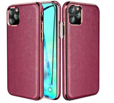 China Flip Genunine Leather Gevallen van 6,1 Duim de Beschermende Iphone Te koop