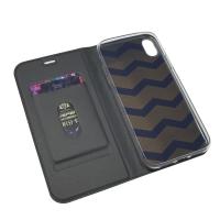 China Black Protectiveable ISO9001 Leather Flip Cases for sale