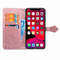 China Flower PU Leather Soft iPhone11 Leather Flip Cases for sale