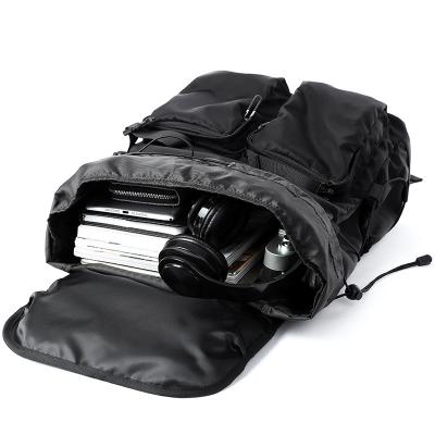 Cina Zaino di nylon di viaggio dello zaino del nero 28L per il computer portatile in vendita