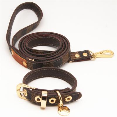 Cina Colore su misura guinzagli di cuoio classici dei collari di cane dell'unità di elaborazione in vendita