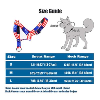 Cina American Flag Pattern Bark Lover Adjustable Harness with For Dogs and Cats Daily Training in vendita