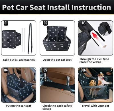 Cina Trasportatore di sede di automobile piegante del cane degli animali domestici del cucciolo 600D a casa S-L Size in vendita