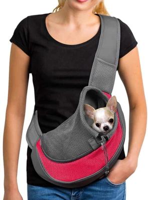China Opgevulde Hond Front Carrier Backpack, 11 duim het Lopen Hondrugzak 10kg Te koop
