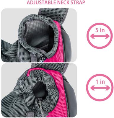 China Opgevulde Hond Front Carrier Backpack, 11 duim het Lopen Hondrugzak 10kg Te koop
