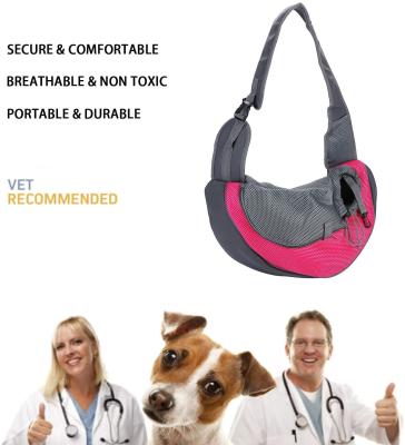 China Opgevulde Hond Front Carrier Backpack, 11 duim het Lopen Hondrugzak 10kg Te koop