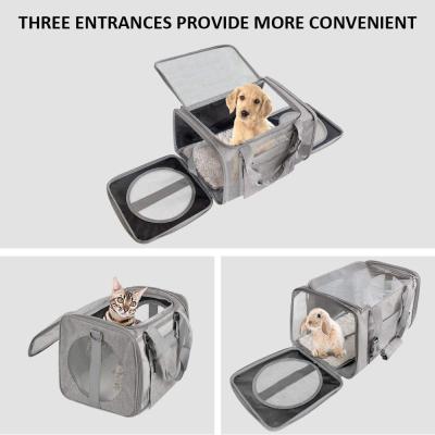 Cina cesto per cani approvato dell'aeroporto 15lbs, piccola gabbia pieghevole AJ di viaggio del cane in vendita