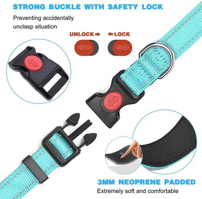 Cina Maniglia riempita neoprene rampicante intrecciata del guinzaglio del collare dell'animale domestico in vendita