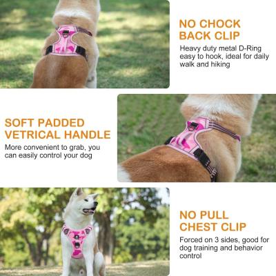 中国 手の引き制御犬は反射通気性の網の調節可能なベスト犬の歩く馬具を利用する 販売のため