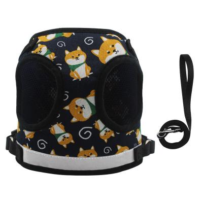 China De zachte Opgevulde Uitrusting van de het Patroonhond van Mesh Nylon Reflective Traction Neoprene Regelbare Te koop