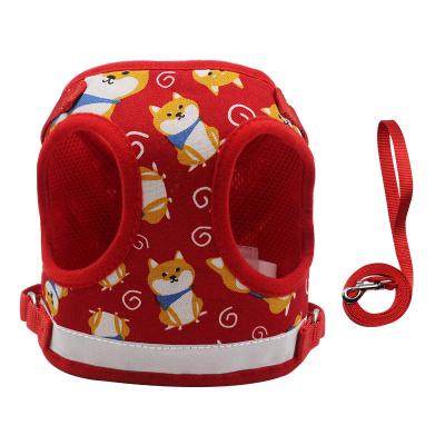 China De zachte Opgevulde Uitrusting van de het Patroonhond van Mesh Nylon Reflective Traction Neoprene Regelbare Te koop