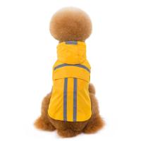 China Customized Outdoor Practicality Windproof Lightweight Foldable Reflective Dog Raincoat for sale
