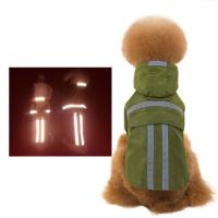 China Customized Outdoor Practicality Windproof Lightweight Foldable Reflective Dog Raincoat for sale