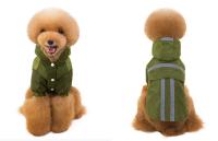 China Customized Outdoor Practicality Windproof Lightweight Foldable Reflective Dog Raincoat for sale