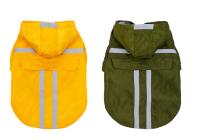 China Customized Outdoor Practicality Windproof Lightweight Foldable Reflective Dog Raincoat for sale