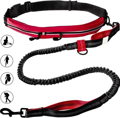 Cina Correre pareggiante facendo un'escursione il guinzaglio di media grandezza del cane della vita di Handfree di dimensione del guinzaglio riflettente elastico in vendita