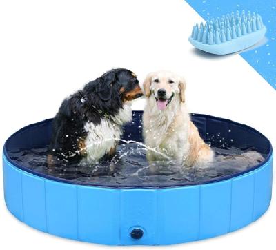 China Van de de Misstap het Draagbare Hond van pvc Zwembad van de de Pool Vouwbare Opblaasbare Hond niet Opvullende Te koop