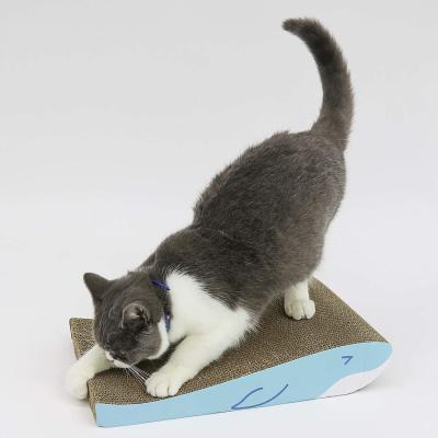 Cina Il cartone del graffio ondulato alta qualità ricicla la forma Cat Scratching Board della balena in vendita