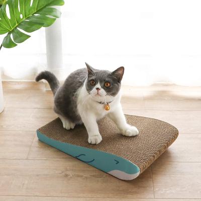 Cina Il cartone del graffio ondulato alta qualità ricicla la forma Cat Scratching Board della balena in vendita