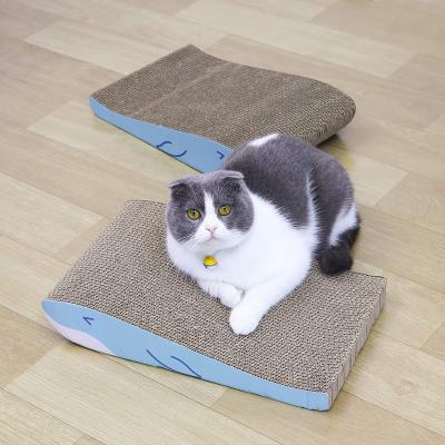 Cina Il cartone del graffio ondulato alta qualità ricicla la forma Cat Scratching Board della balena in vendita