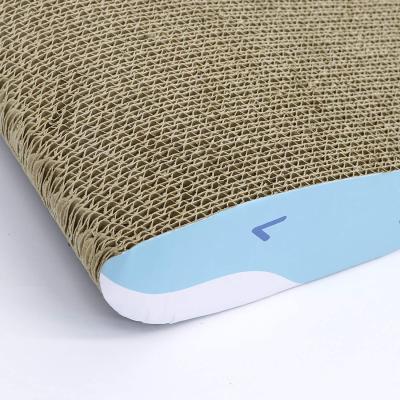 Cina Il cartone del graffio ondulato alta qualità ricicla la forma Cat Scratching Board della balena in vendita