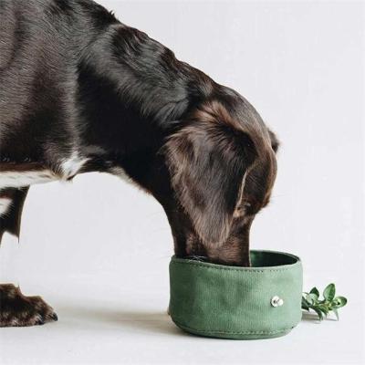 Cina Giocattoli interattivi del cane pieghevole leggero della tela per la ciotola impermeabile del cane della tela di viaggio facile in vendita