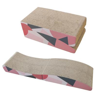 Cina Scratch proteggente Boardboard Cat Scratch Paperboard ondulata pieghevole di Funiture in vendita