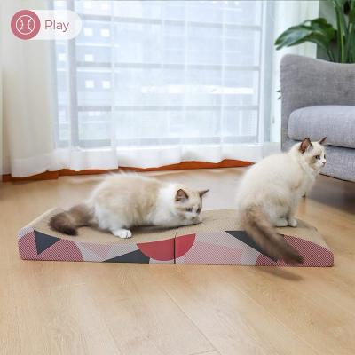 Cina Scratch proteggente Boardboard Cat Scratch Paperboard ondulata pieghevole di Funiture in vendita