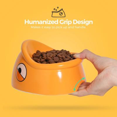 Cina Cat Dish Bowl elevata inclinata, Cat Feeding Bowl inclinata ceramica in vendita