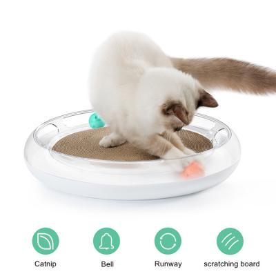 Cina Carta ondulata Cat Entertainment Toys, Cat Scratcher Board immagazzinata 440mm in vendita