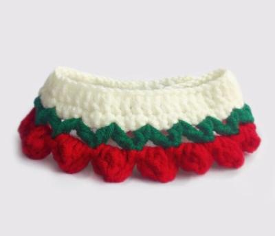 Cina Di lana fatto a mano del guinzaglio del collare di Tulip Bib Cat Dog Pet tricottato in vendita