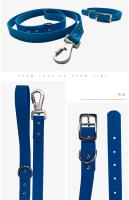 China Washable Dog Collars And Leashes Padded with Solid Pattern for sale