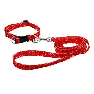 Cina Guinzaglio S-L Size For Dog del collare dell'animale domestico di stampa del trasferimento di calore di Natale in vendita