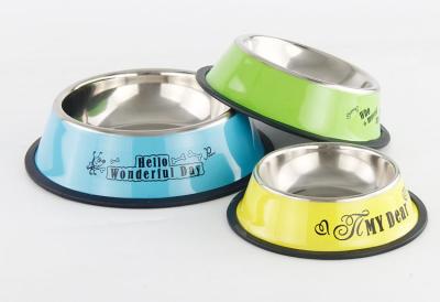 Cina Ciotola d'alimentazione del cane dei giocattoli dell'animale domestico dell'alimentazione della ciotola del cucciolo interattivo AJ di acciaio inossidabile in vendita