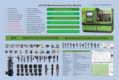 China JZ-919 Multifunctional Test Bench Can Test HEUl Injector Test CR Pump for sale