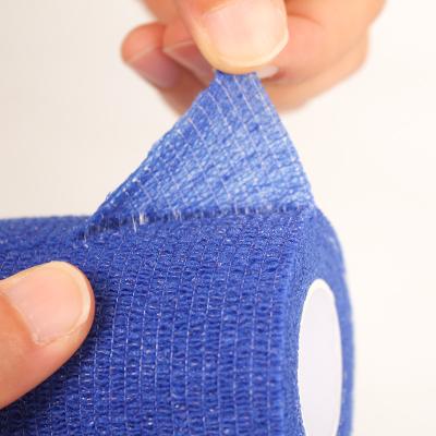 China Hoof Trimming Tools Blue Non Woven Self-adhesive Bandage 4.5m X 10cm for sale