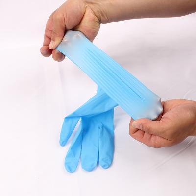 Cina Anti-slip 9 pollici guanti di esame nitrile usa e getta resistenti ai prodotti chimici in vendita