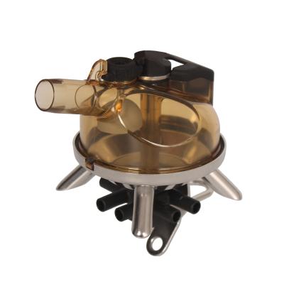 중국 300cc PC 밀크 클로 (차단 밸브 및 SS 클로 베이스 라이너 아울렛 직경 13.5mm) 클로 캡 PC 내구성 판매용