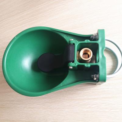 China Cow Farm Water Equipment Plastic Drinking Bowl , Cattle Water Bowl With Cooper Screw Connector for sale