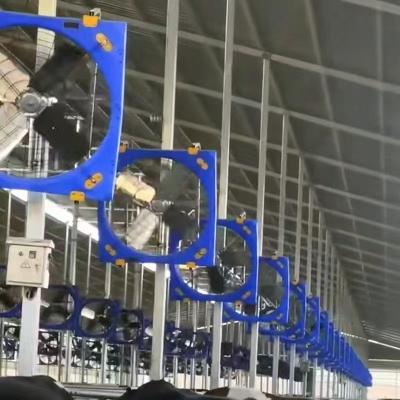 중국 32000m3/h 공기 흐름 용량 우수한 공기 순환과 69 DB의 낮은 노이즈 수준을위한 우유 소 양집 환기 판매용
