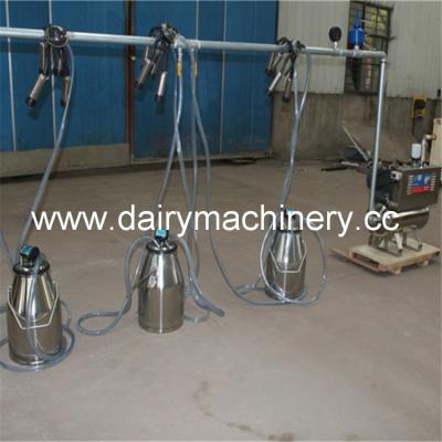 China 25L Stainless Bucket Milking Machine with 50kpa Vacuum and 5-6 Cows/Min Efficiency for Dairy Farms for sale