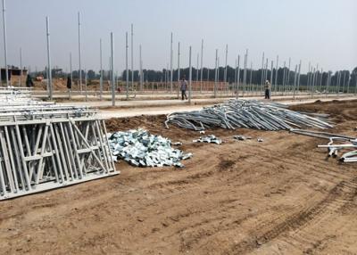 China Hot Dip Galvanized Cattle Stall With Bovine Jugular Track , Clamp , Bolt for sale