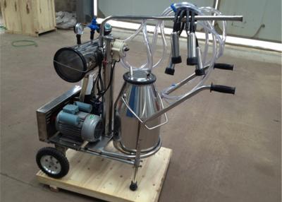 China Portable Electric Single Mobile Milking Machine With 50Kpa Vacuum Degree for sale