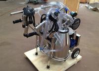 China Double Cows Milking Machine / Electirc Mobile Dairy Milking Machine for sale