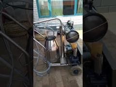 Melk uw koeien moeiteloos met onze geavanceerde mobiele melkmachine met één emmer