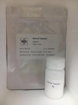 China Biotinoyl Tripeptide-1 299157-54-3 Biotin-GHK-OH Treatment of hair loss Stimulates hair growth for sale