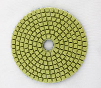 China 4“ Nat/Droog Diamond Polishing Pad With Backer-Stootkussen voor Marmer en Granietcountertop van Vloerranden het Oppoetsen Te koop