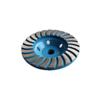 Cina 4 sabbia concreta 10cm Turbo di Diamond Grinding Cup Wheel No 46 del foro di 1.9cm in vendita