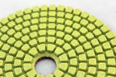 China 4“ Nat/Droog Diamond Polishing Pad With Backer-Stootkussen voor Marmer en Granietcountertop van Vloerranden het Oppoetsen Te koop