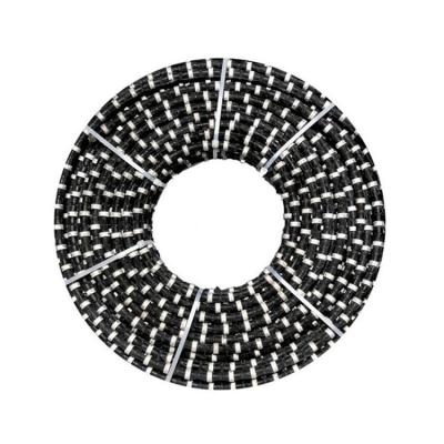 Cina la corda della cava 11.5mm della pietra del marmo di 50m Diamond Cutting Wire Saw Granite che taglia 40pcs borda /M in vendita